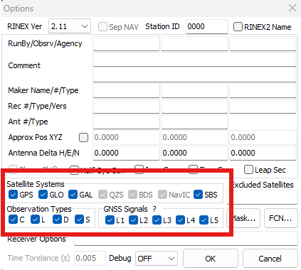 How to convert Rinex 3.XX to Rinex 2.11