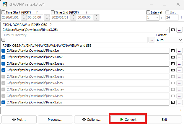 How to convert Rinex 3.XX to Rinex 2.11